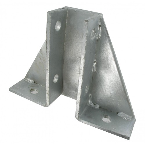 Deligo D702 Galvanised Steel 6 Hole Single Gusseted Delta Base Plate ...