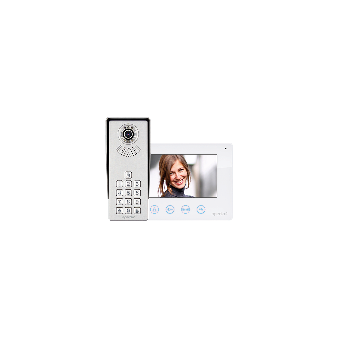 ESP APKITKP Aperta Single Way Video Door Entry Kit With Video Door ...