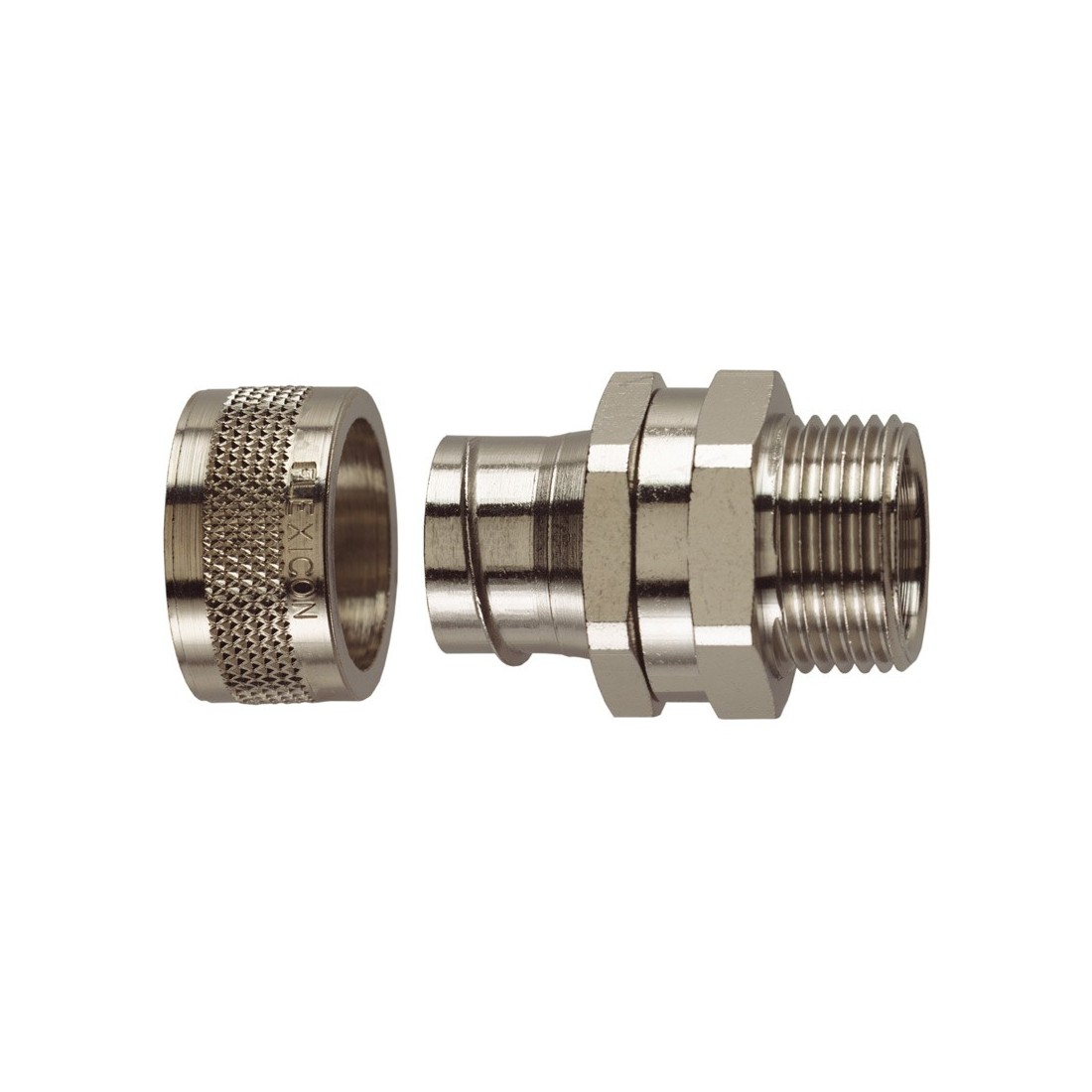 Flexicon FSU25-M25-S Type S Nickel Plated Brass Straight Swivel ...