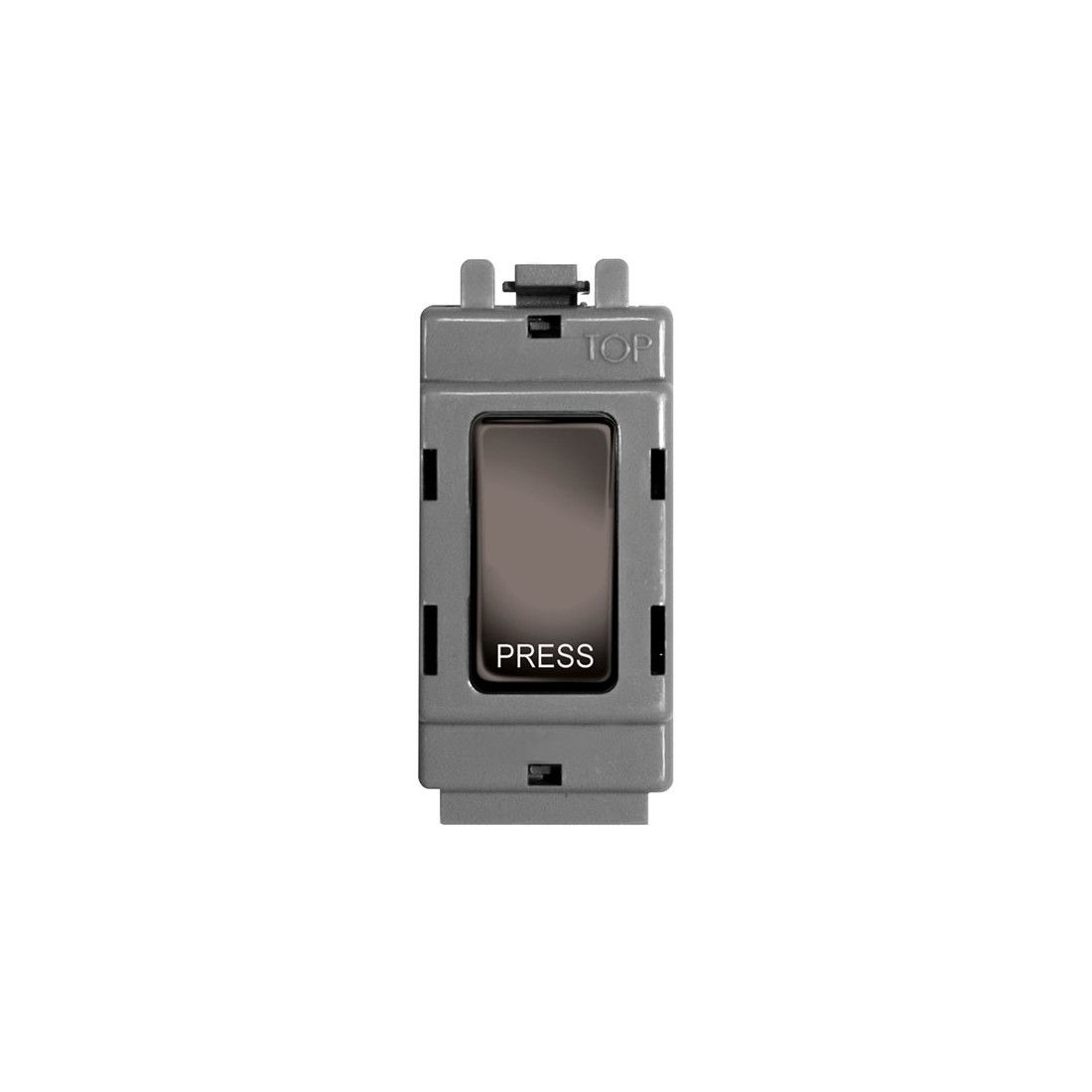 BG Electrical G14 Nexus Grid Black Nickel 1 Module Single Pole 1 Way ...