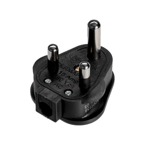 BG Electrical HDPT15B Permaplug Black Rubber Sleeved Heavy Duty Re ...