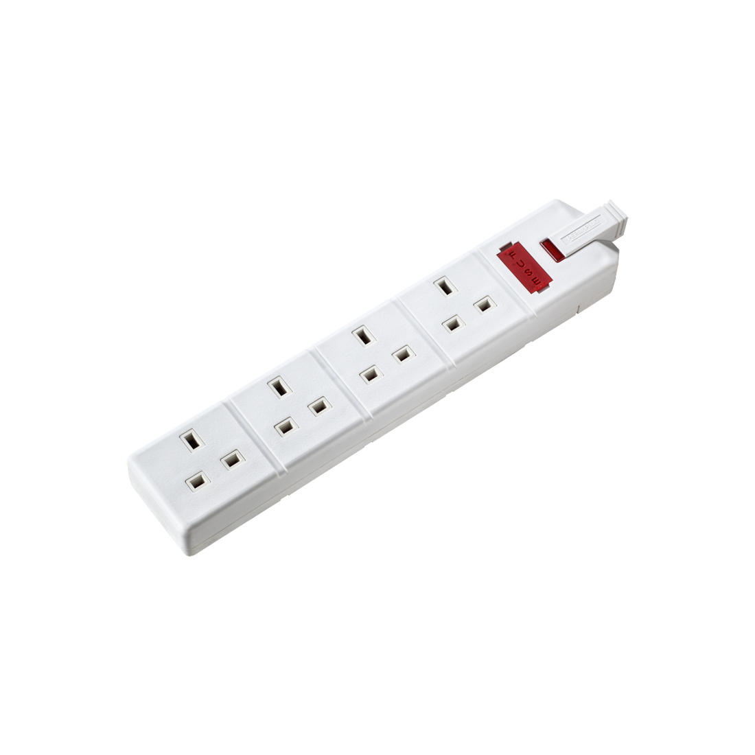 BG Electrical ELS134W Permaplug White Rubber 4 Gang Heavy Duty Trailing ...
