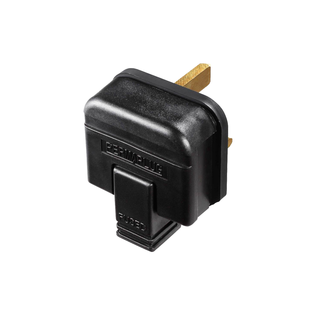 BG Electrical HDPT13B Permaplug Black Rubber Sleeved Heavy Duty 3-Pin ...