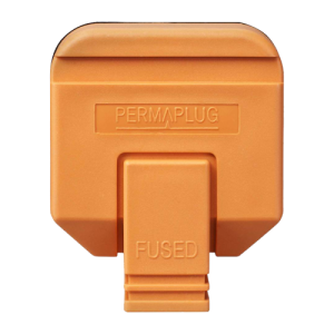 BG Electrical HDPT13O Permaplug Orange Rubber Sleeved Heavy Duty 3-Pin ...