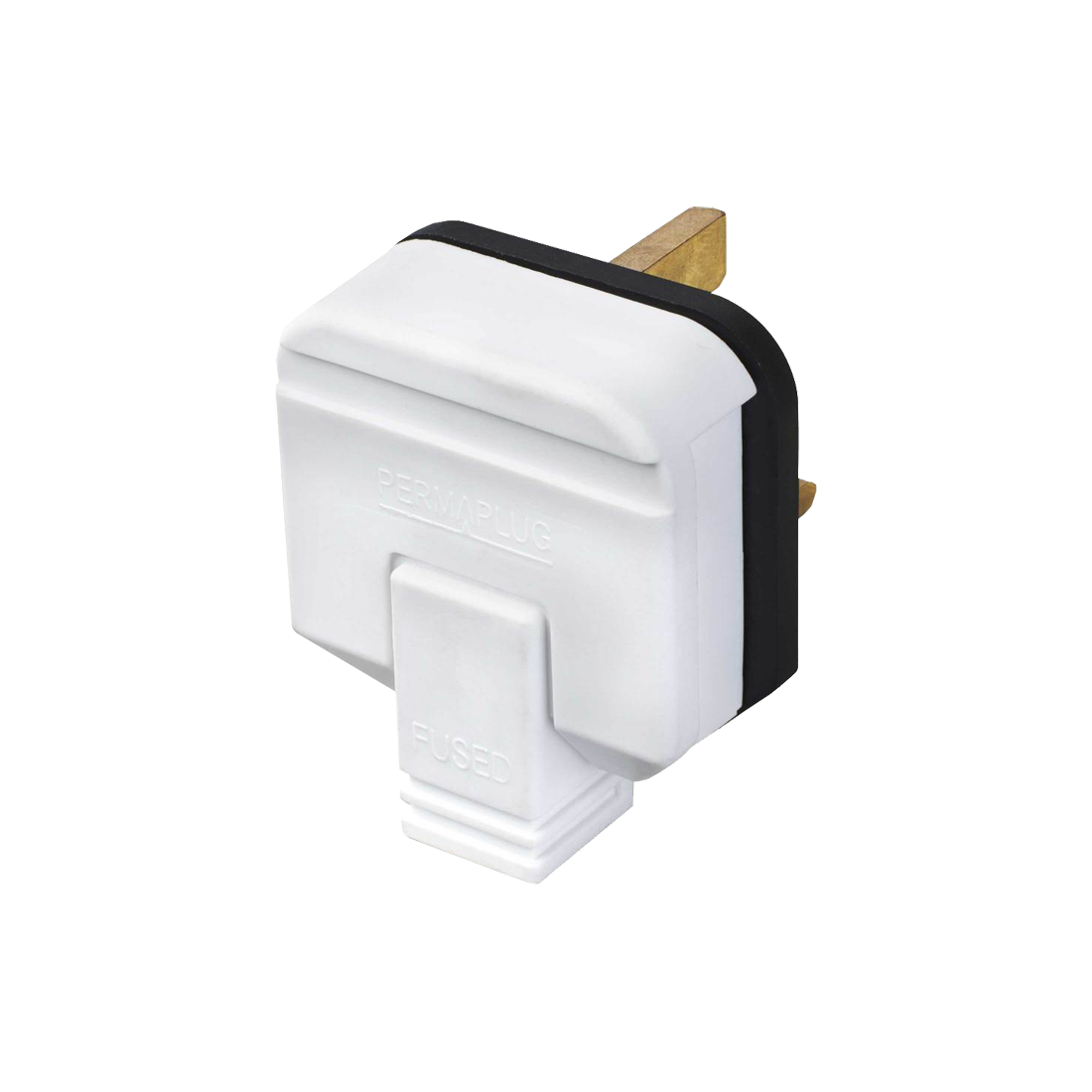 BG Electrical HDPT13W Permaplug White Rubber Sleeved Heavy Duty 3-Pin ...