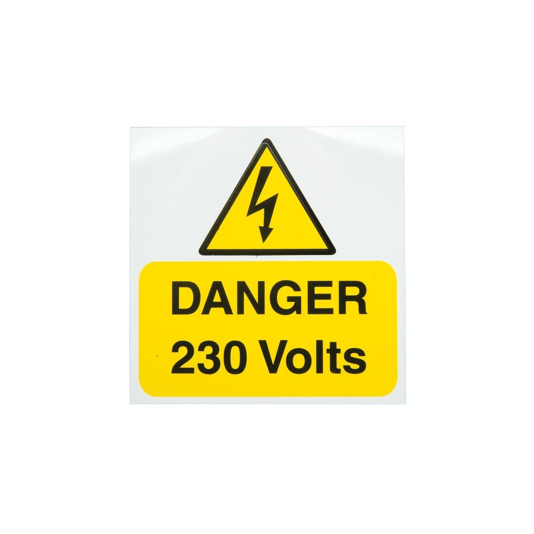 Industrial Signs IS1705RP Black On Yellow Self Adhesive Rigid Warning ...