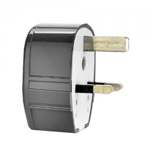 MK Electric 655BLK Toughplug Black Re-Wireable 3-Pin Plug With Fitted ...