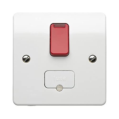 MK Electric K370D1WHI Logic Plus White Moulded Double Pole Switched ...