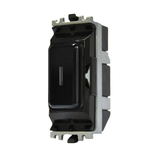 MK Electric K4917BLK Grid Plus Black 1 Module Double Pole 1 Way Secret ...