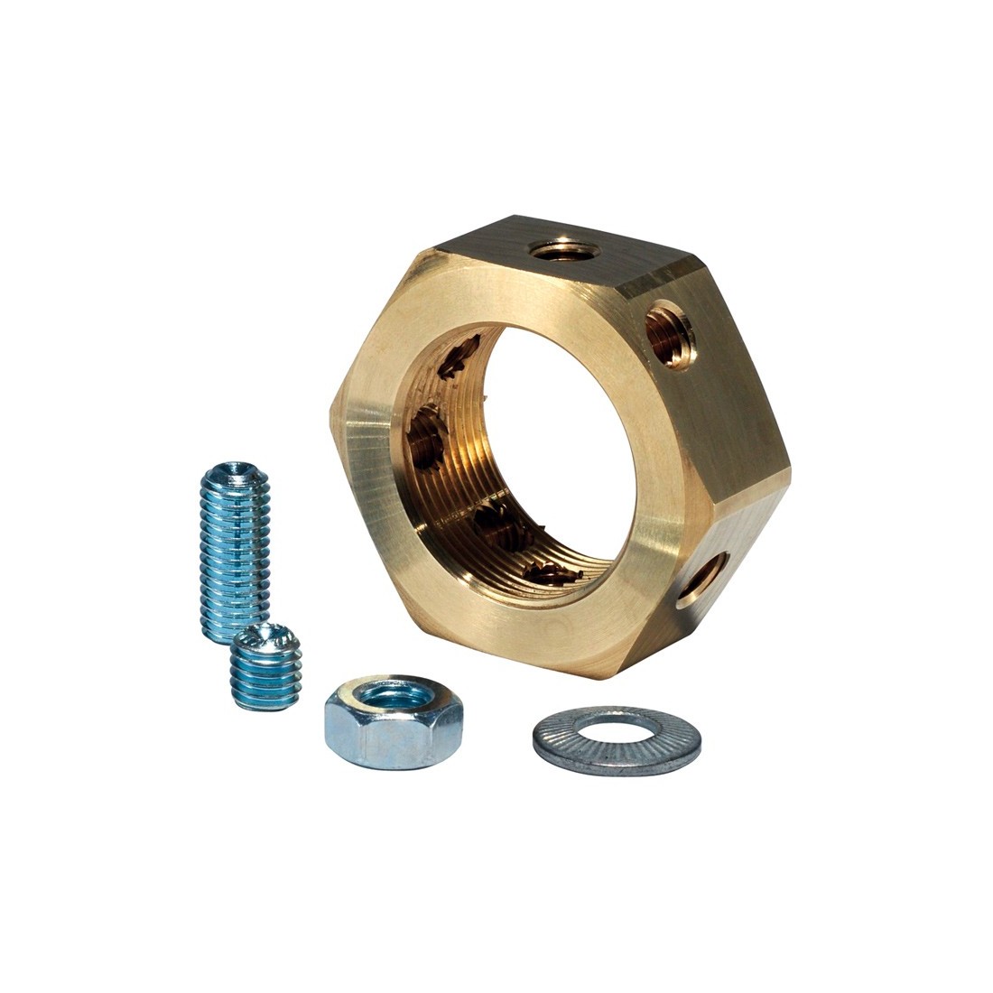 SWA BELN25-PK2 EarthingNut™ Brass Earthing Nut With M6 Grub Screws ...