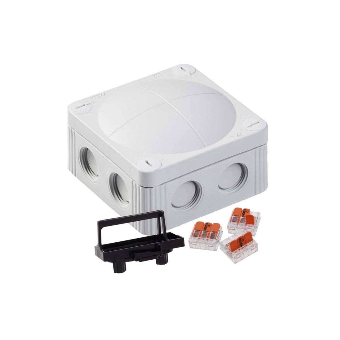 Wiska 10110403 COMBI® 308/221 Grey Polypropylene Weatherproof Junction ...