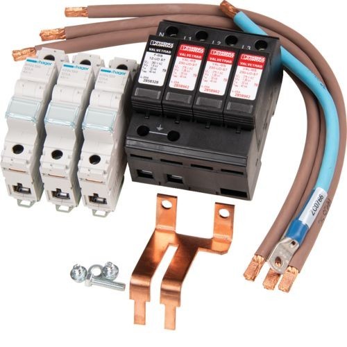 Hager JKD102SPD Type II DIN Rail Mounting Power & Lighting Surge ...