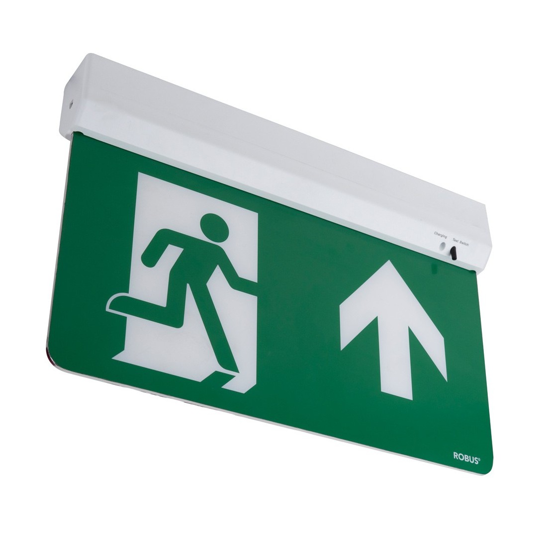 Robus RSS1P5-01 Swiss White LED Maintained Blade Style Emergency Exit ...