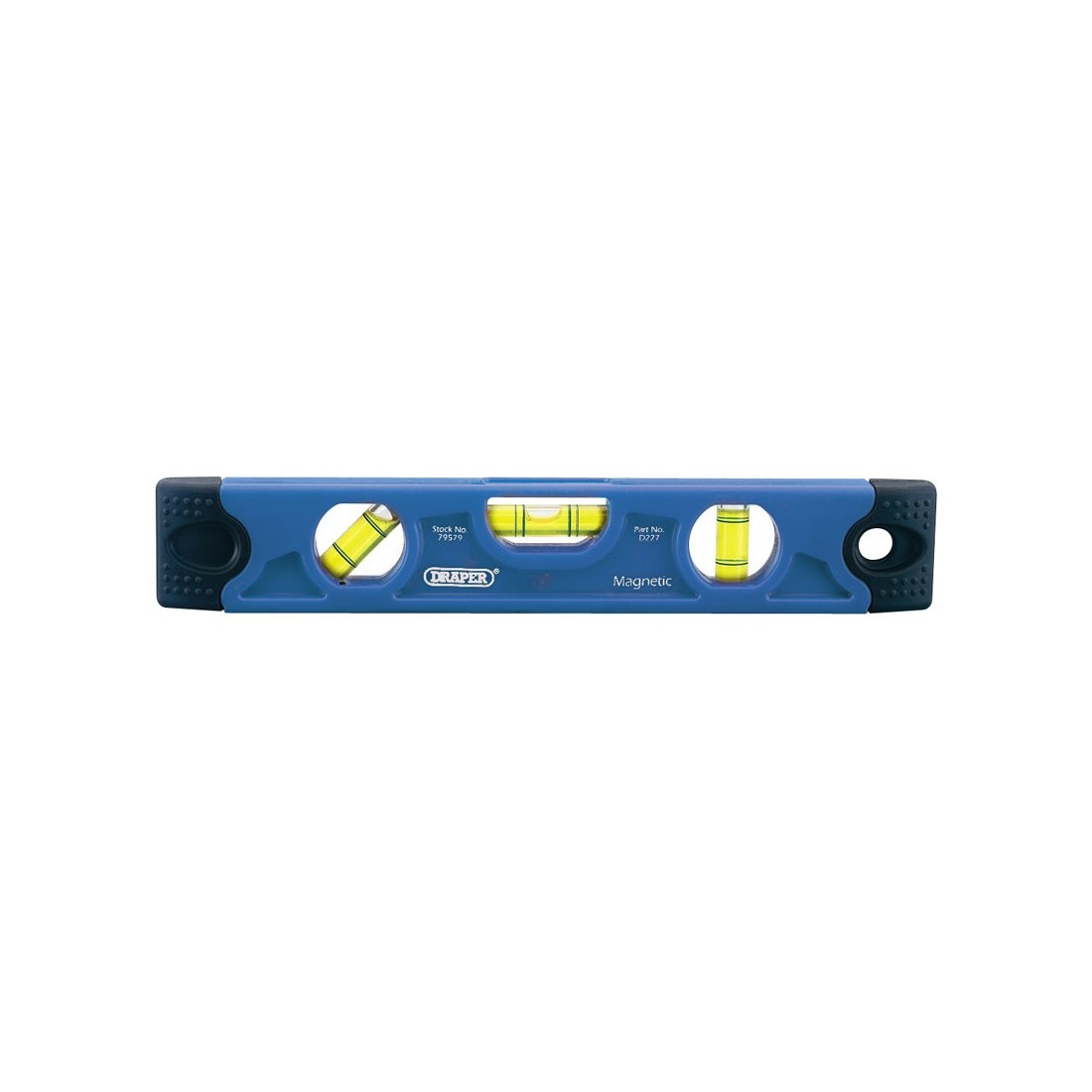 Draper 79579 Blue ABS Plastic Torpedo Spirit Level With 3-Vials ...