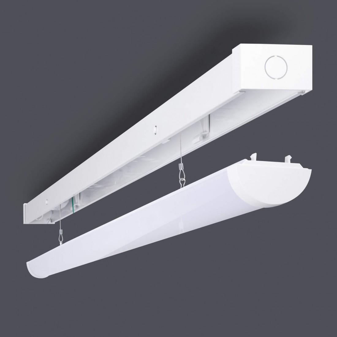JCC Lighting JC100001 Skypack QR White 4ft Single LED High Output ...