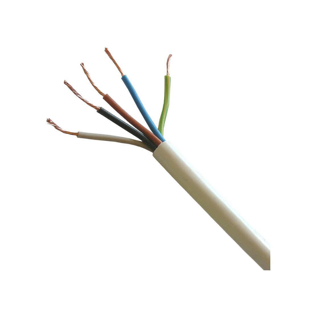3185Y25WHIC BASEC Approved 3185Y White 5 Core PVC Insulated & Sheathed ...