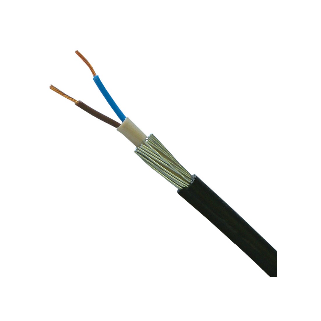 6942X10A BASEC Approved 6942X Black 2 Core Steel Wire Armoured Cable ...