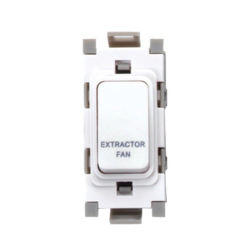 Deta G3553 Gridswitch White 1 Module Double Pole Grid Switch Marked ...