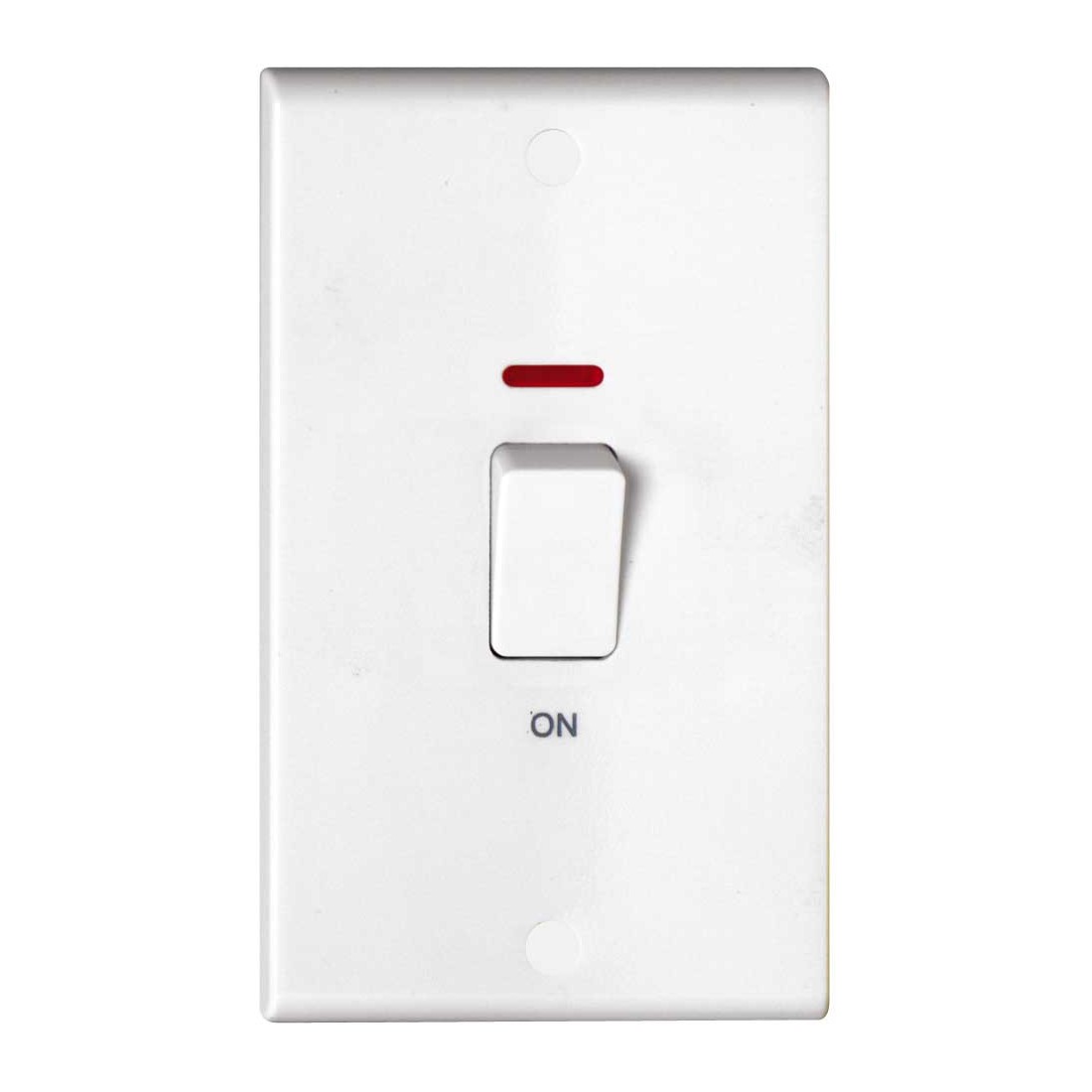 Deta S1311P Slimline White Moulded DP Control Switch With Neon & White ...