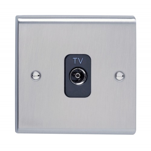 Deta SD1264SSB Slimline Decor Stainless Steel Screwed Single Isolated ...