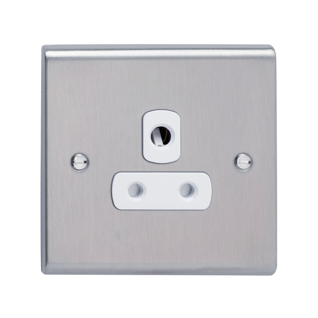 Deta SD1331SSW Slimline Decor Stainless Steel Screwed 1 Gang Unswitched ...