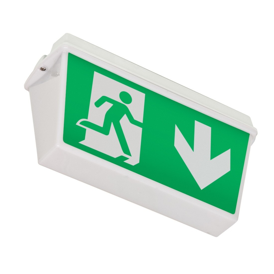 Robus R8MLEDDE White Double Sided Exit Sign Accessory For Eblana LED ...