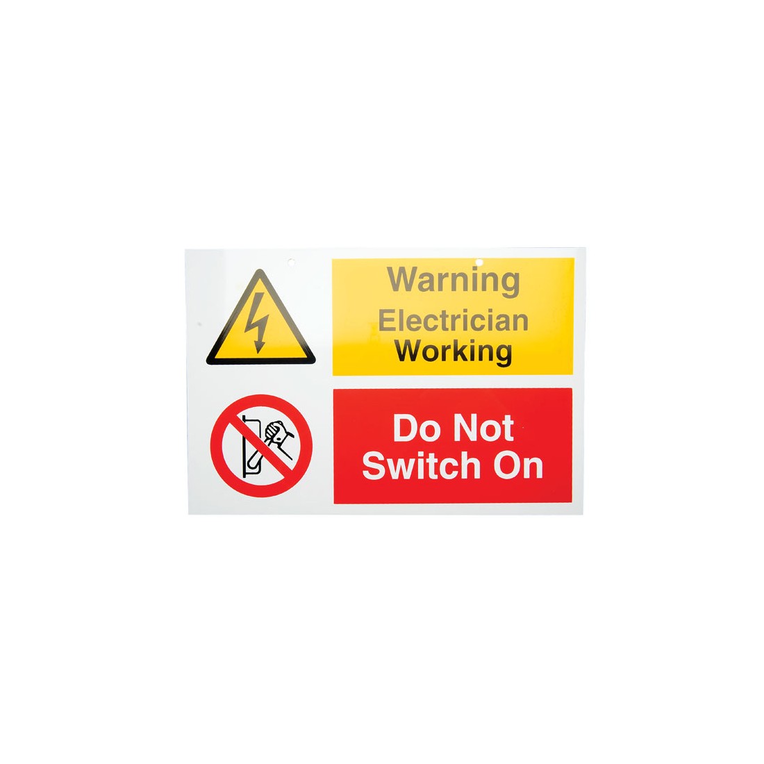 Industrial Signs IS1301RP Black On Yellow Self Adhesive Rigid Warning ...