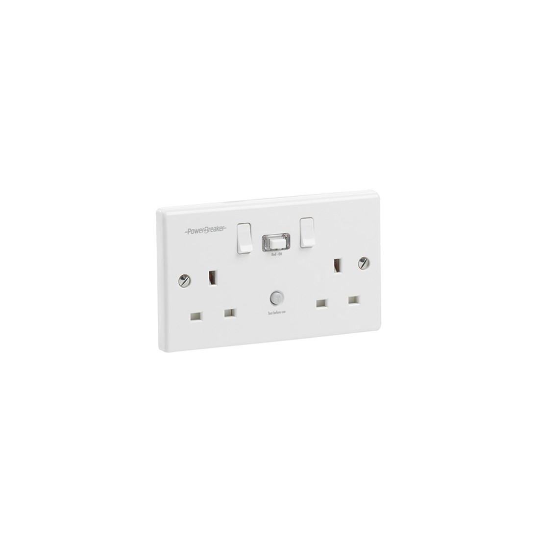 Greenbrook Electrical K22WPAPN10-C PowerBreaker White Moulded 2 Gang ...