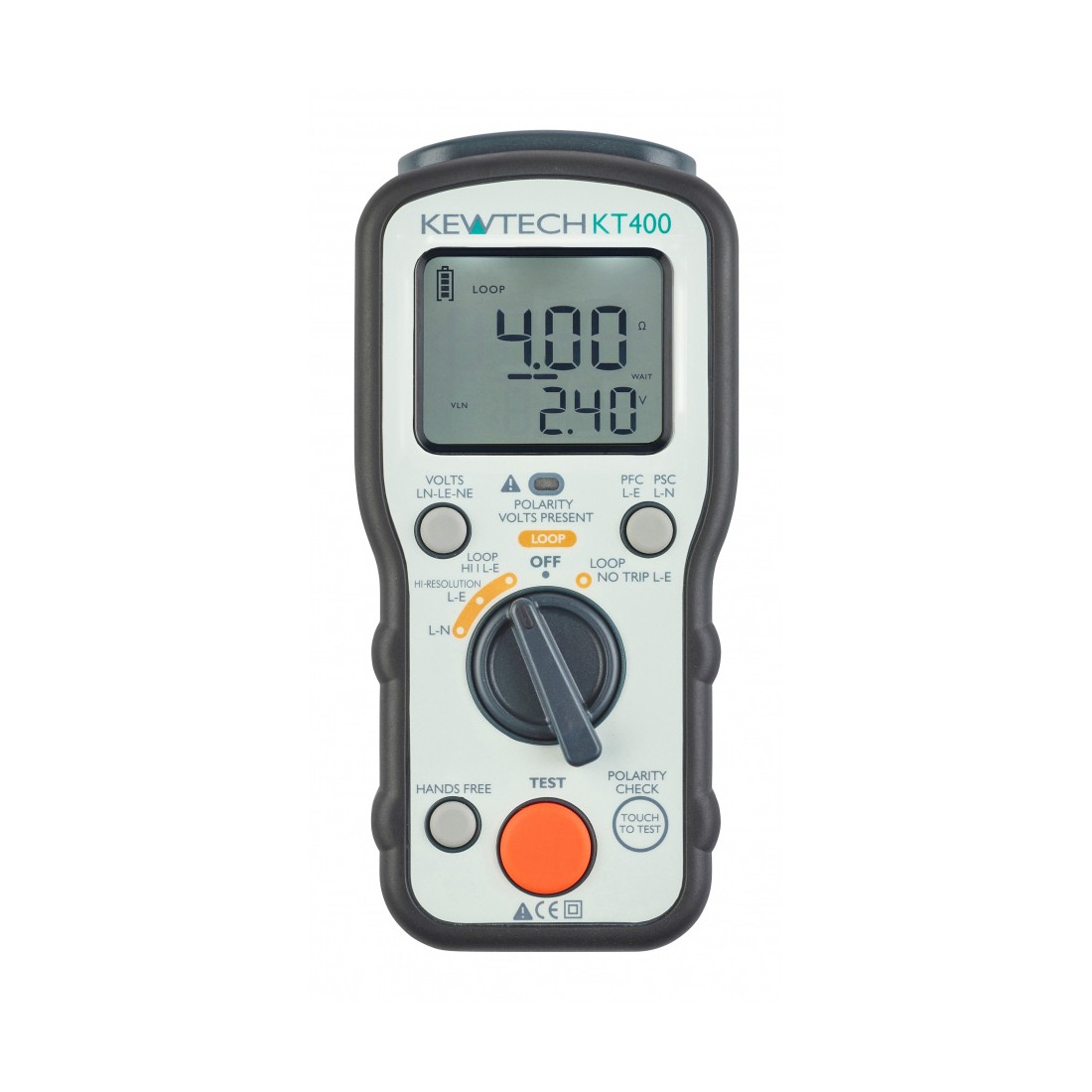Kewtech KT400 18th Edition Digital Loop Impedance & PSC / PFC Tester ...