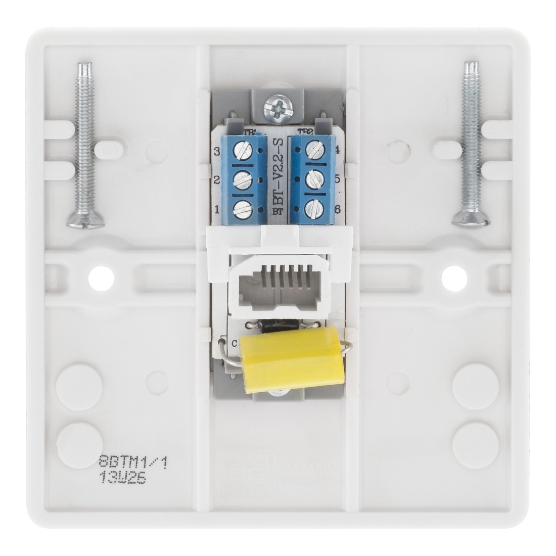 BG Electrical 8BTM/1 Nexus White Moulded Single BT Master Telephone ...