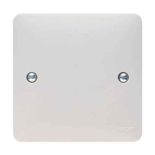 Hager WMP1 Sollysta White Moulded 1 Gang Blank Plate - Internet Electrical