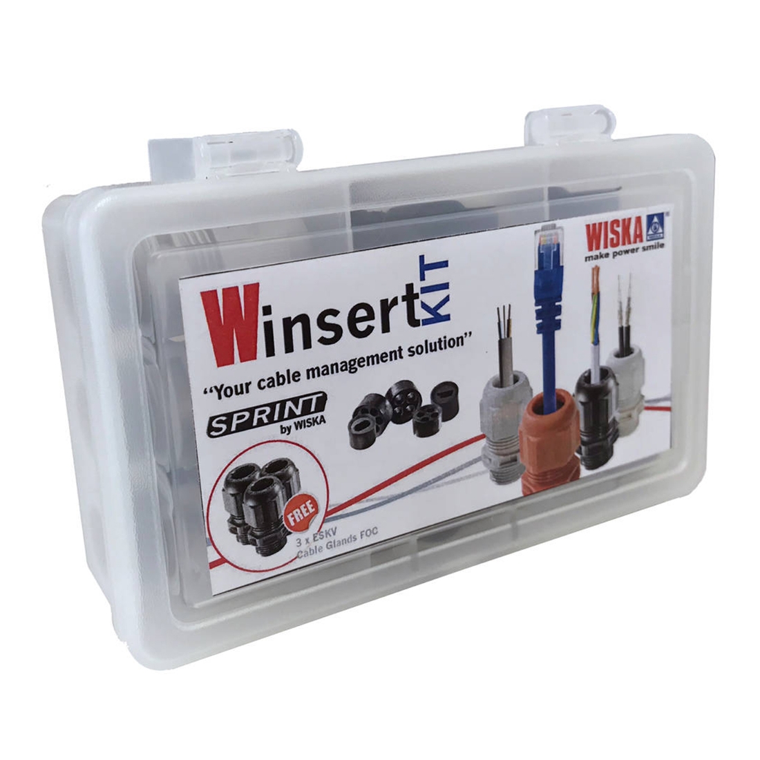 Wiska WINSERTKIT Sprint 33 Piece Cable Gland Sealing Insert Kit In ...