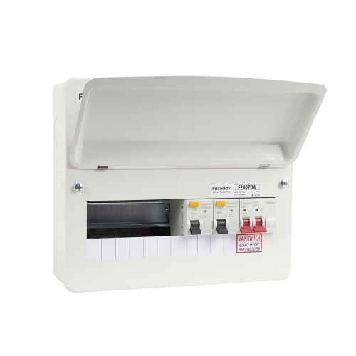 Fusebox F2007DA 7 Way Twin RCD Consumer Unit - IE
