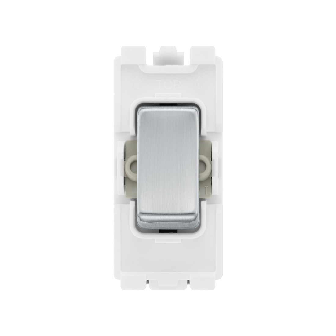 BG Electrical RBS12 Nexus Grid Brushed Steel 1 Module Single Pole 2 Way ...