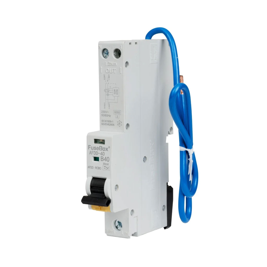 Fusebox AFDD061030B 10A 6kA 30mA 1P+N AFDD RCBO - IE