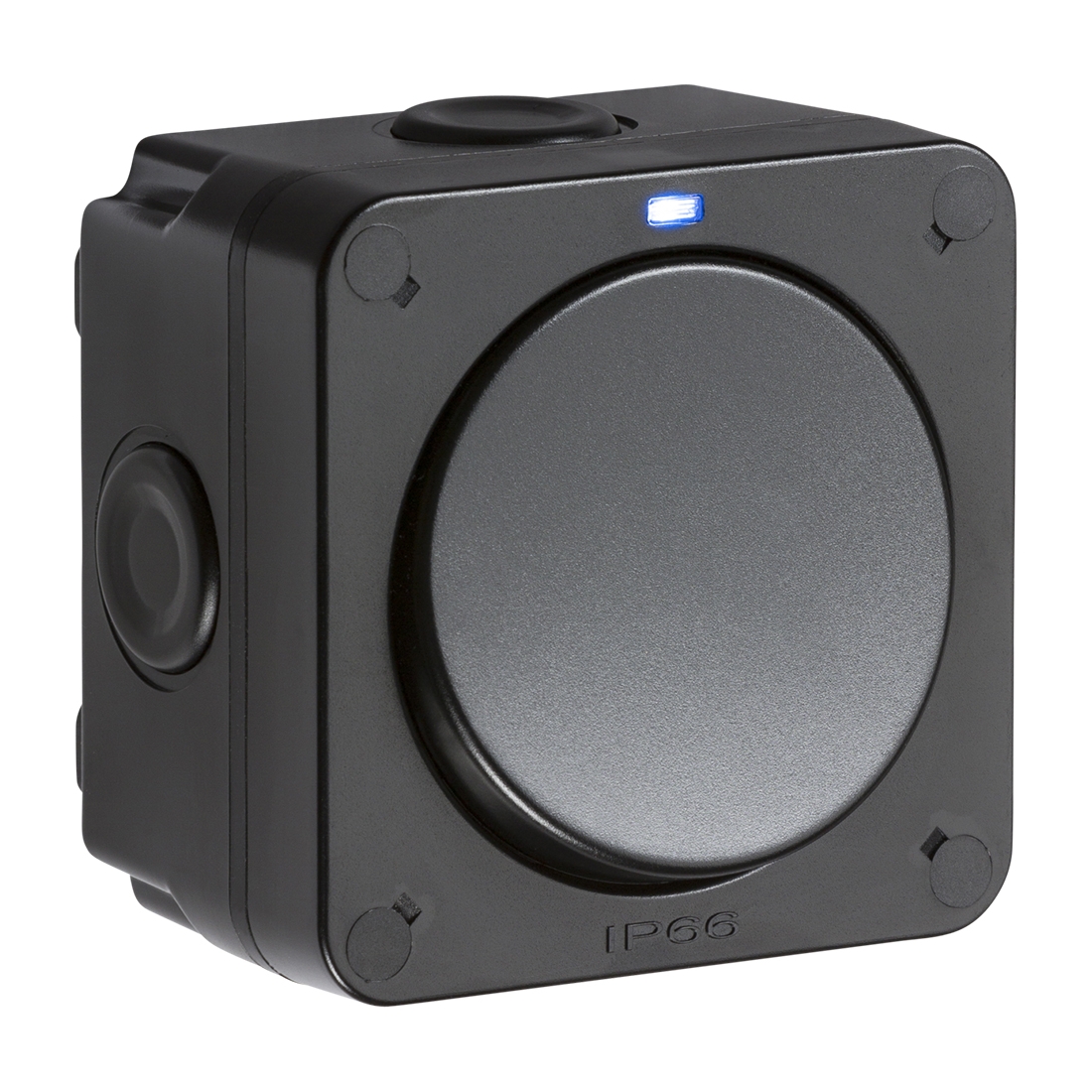 Knightsbridge OP2 Black 20Ax IP66 Weatherproof 1 Gang 2 Way Switch With ...