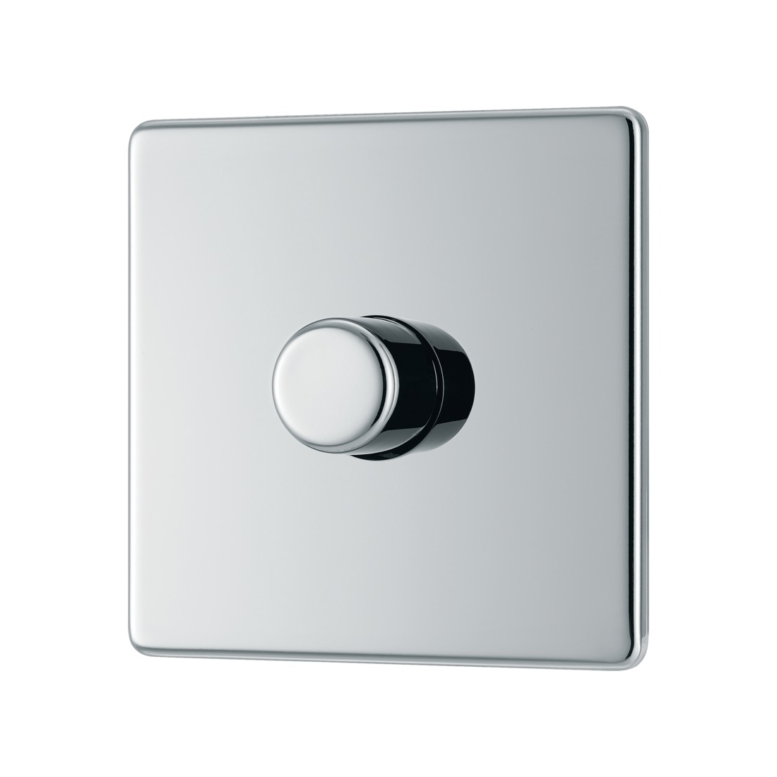 BG Electrical FPC81 Nexus Flatplate Polished Chrome Screwless 1 Gang 2 ...