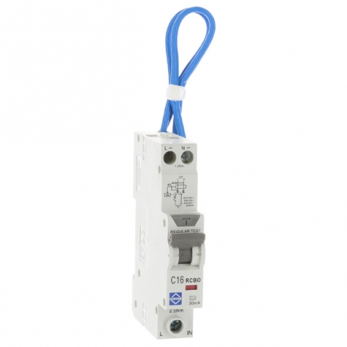 Lewden RCBO-B32/30/1PNA DP 32A Reduced Height RCBO 30mA B Curve 6kA Type A - Internet Electrical