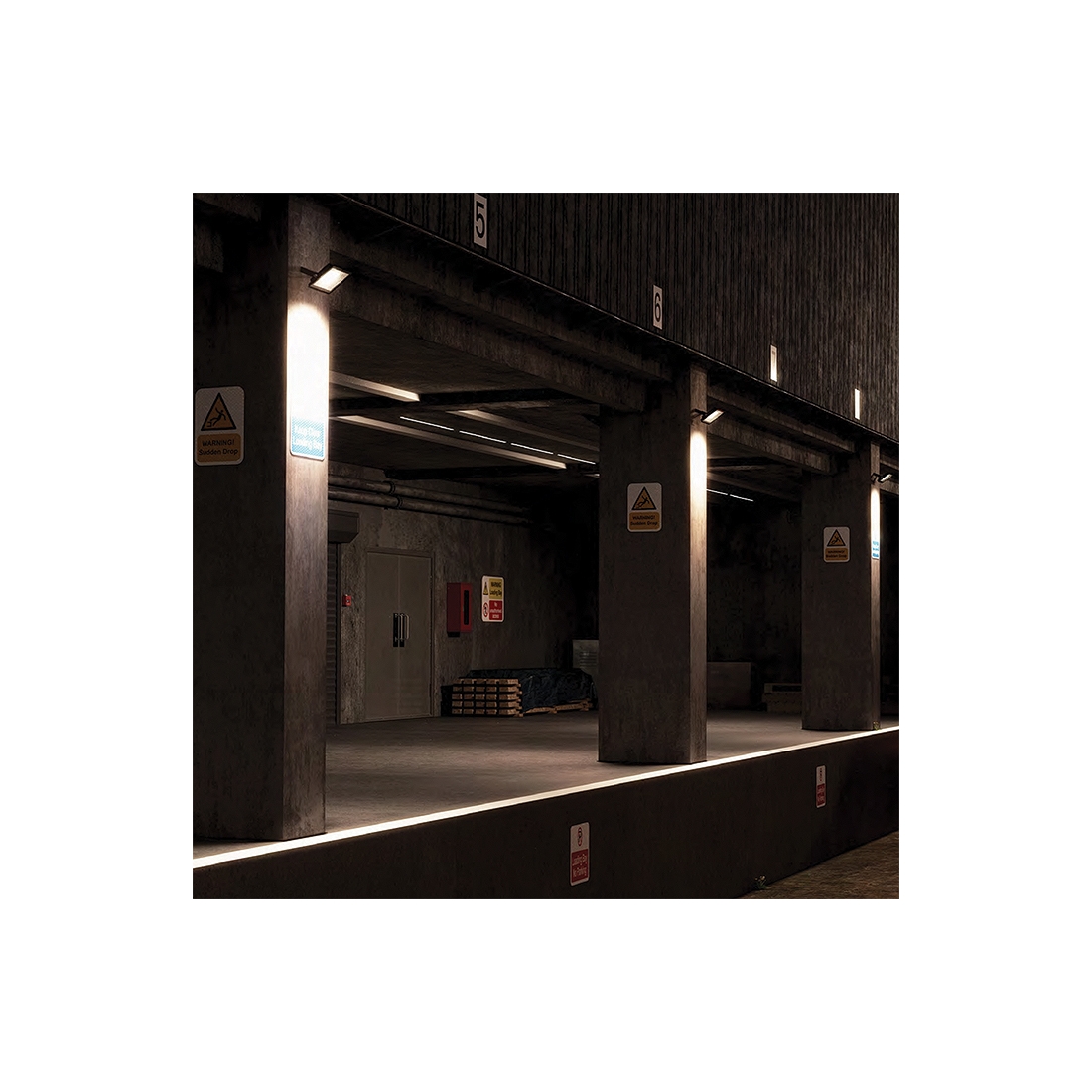 Ansell Lighting AEDELED70/CW Eden 70W 7000Lm IP65 LED Floodlight With ...