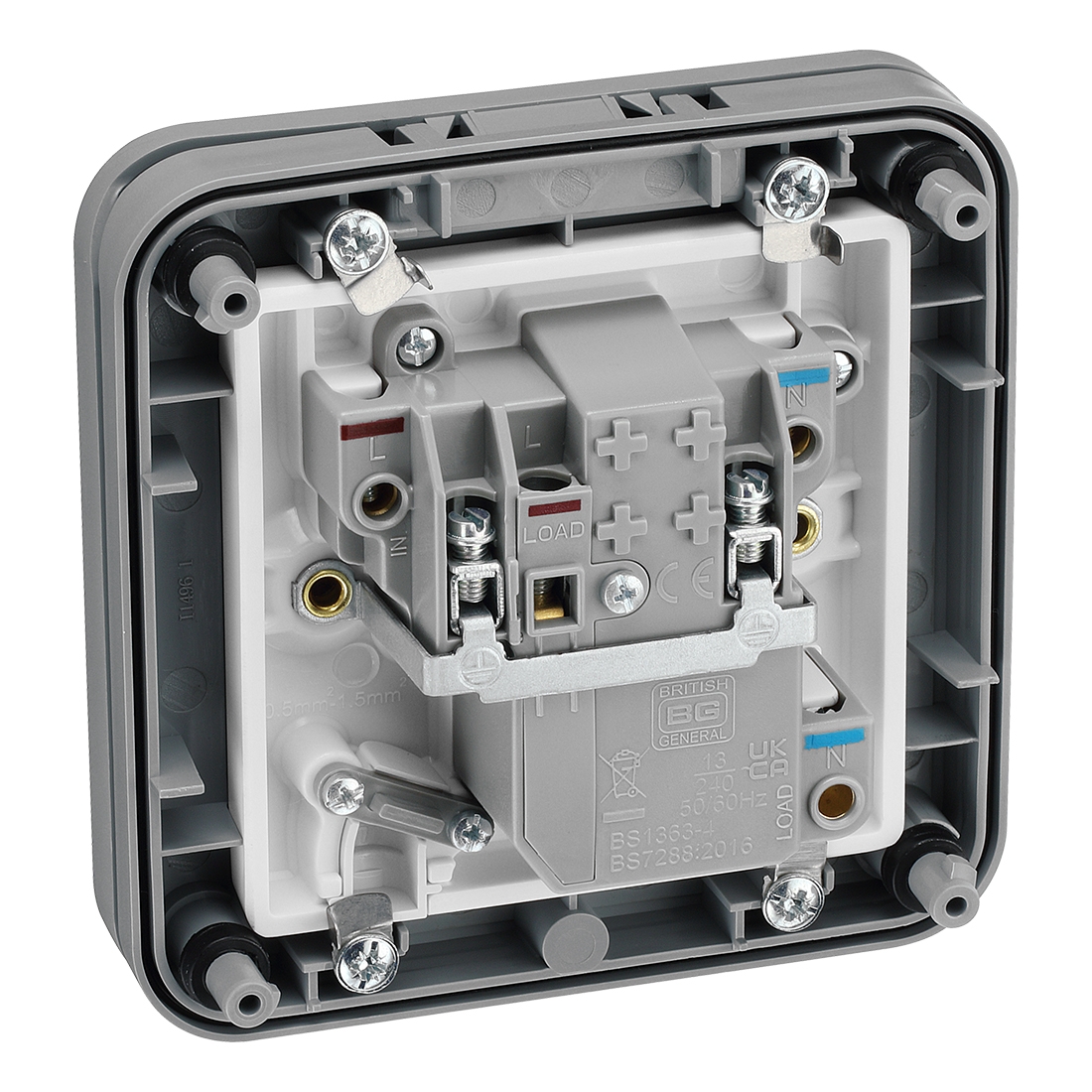 BG Electrical WP55ARCD Nexus Storm Grey Latching (Passive) RCD ...