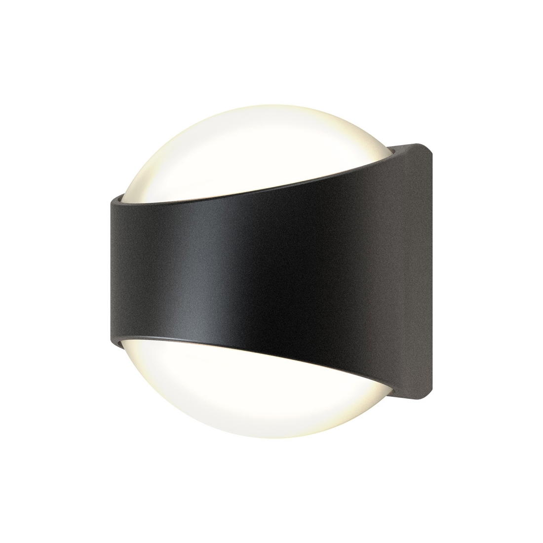 Ansell Lighting AMISACU/BL/CW Misano Curve Black LED Bi-Directional ...