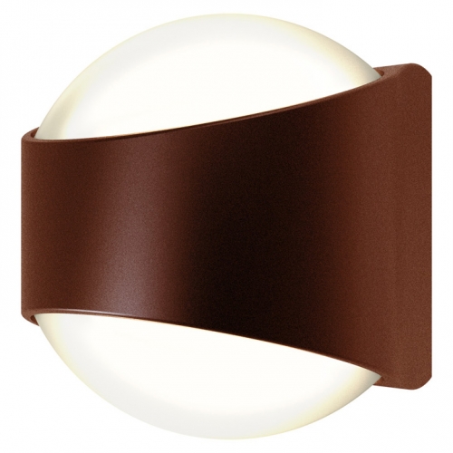 Ansell Lighting AMISACU/RU/CW Misano Curve Rust LED Bi-Directional Wall ...