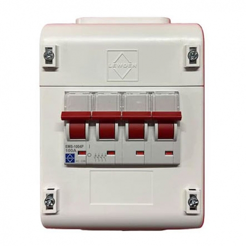 Lewden SLM4-MS Four Pole 4 Module Slimline Enclosed Supply Authority ...
