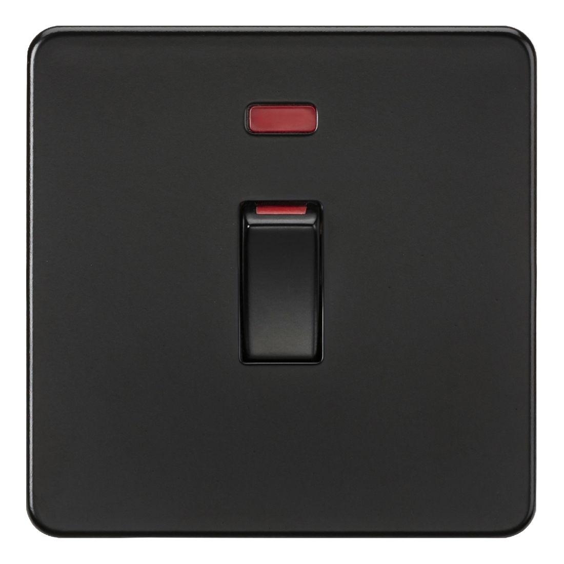 Knightsbridge SF81MNMBB Matt Black Screwless Flat Plate 45A DP Contol ...