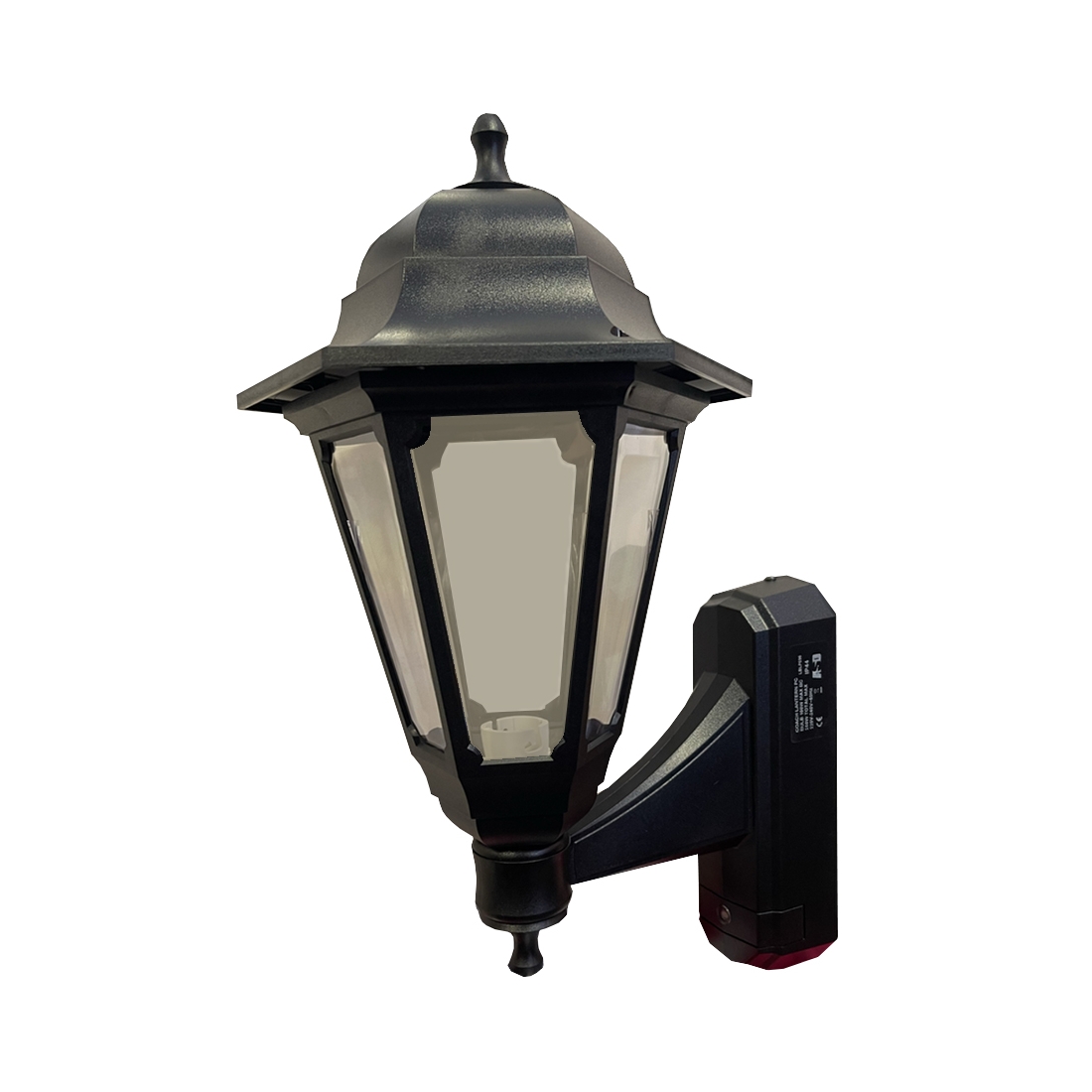 ASD Lighting CL/BK100C Black All Polycarbonate Security Coach Lantern ...