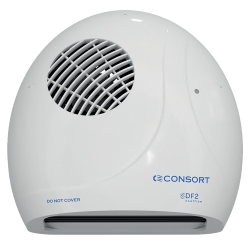 Consort Claudgen DF2 Heatflow White 2kW Downflow Fan Heater With Run ...