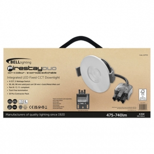 Bell Lighting 11377V2 Firestay Duo V2 (10 Pack) White IP65 Fixed 4/6W ...