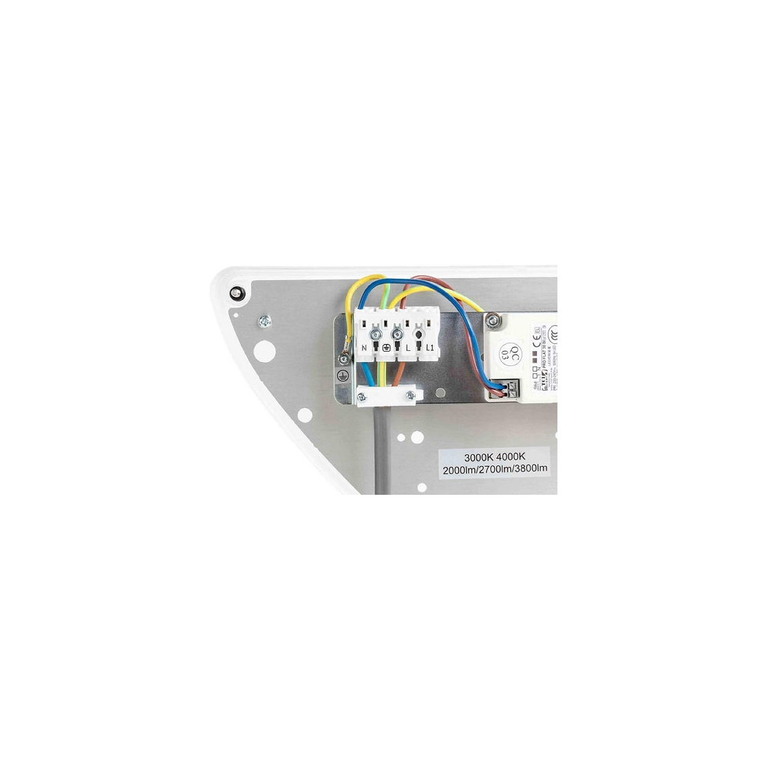 JCC Lighting JC130013PC Novium Black Emergency IP65 13W/18W/28W Wattage ...