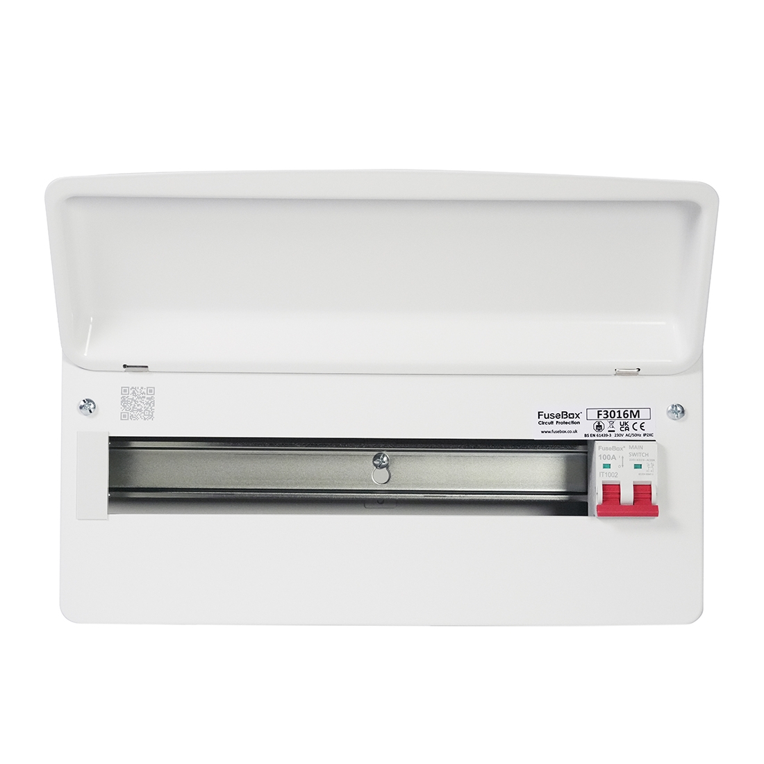 Fusebox F3016M F3 Series White 16 Way 100A Switch Isolator Consumer ...