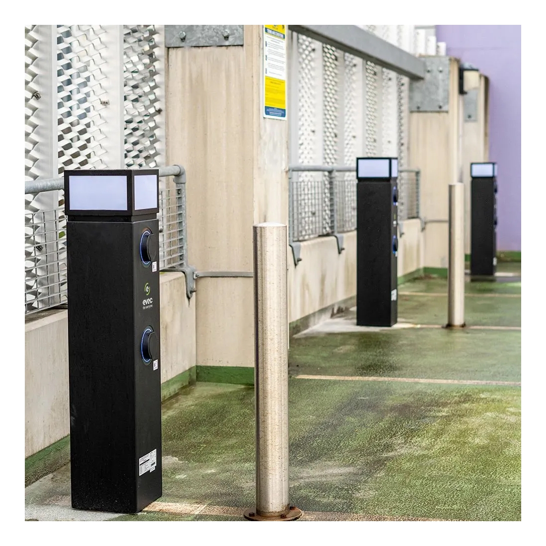 EVEC EDP02 22 kW Dual-Socket Pedestal EV Charger – Smart & Durable Charging